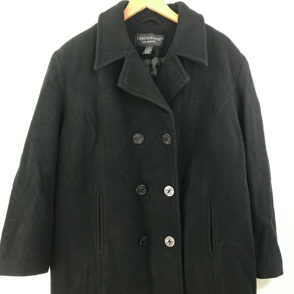 Centigrade | Jackets & Coats | Centigrade Outerwear Black Wool Coat ...
